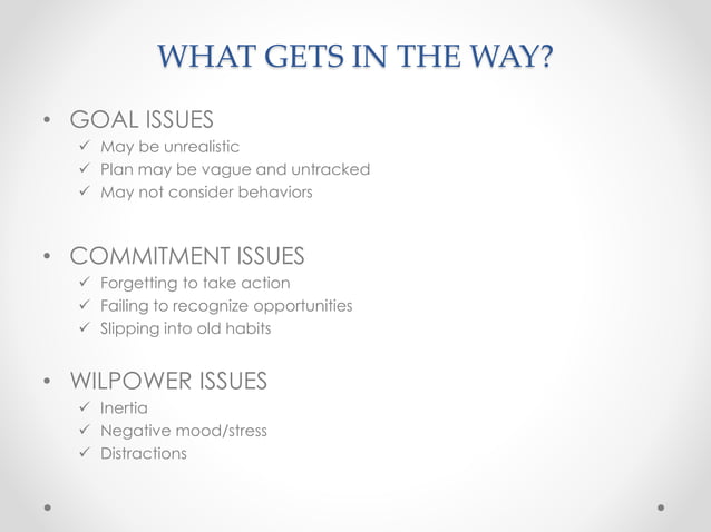 Implementation intentions | PPT