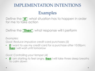 Implementation intentions | PPTX