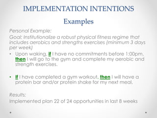 Implementation intentions | PPTX