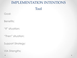 Implementation intentions | PPTX