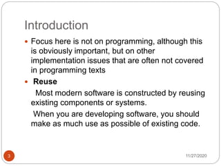 Implementation issues software engineering | PPTX
