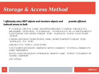 Implementation Issue with ORDBMS | ODP