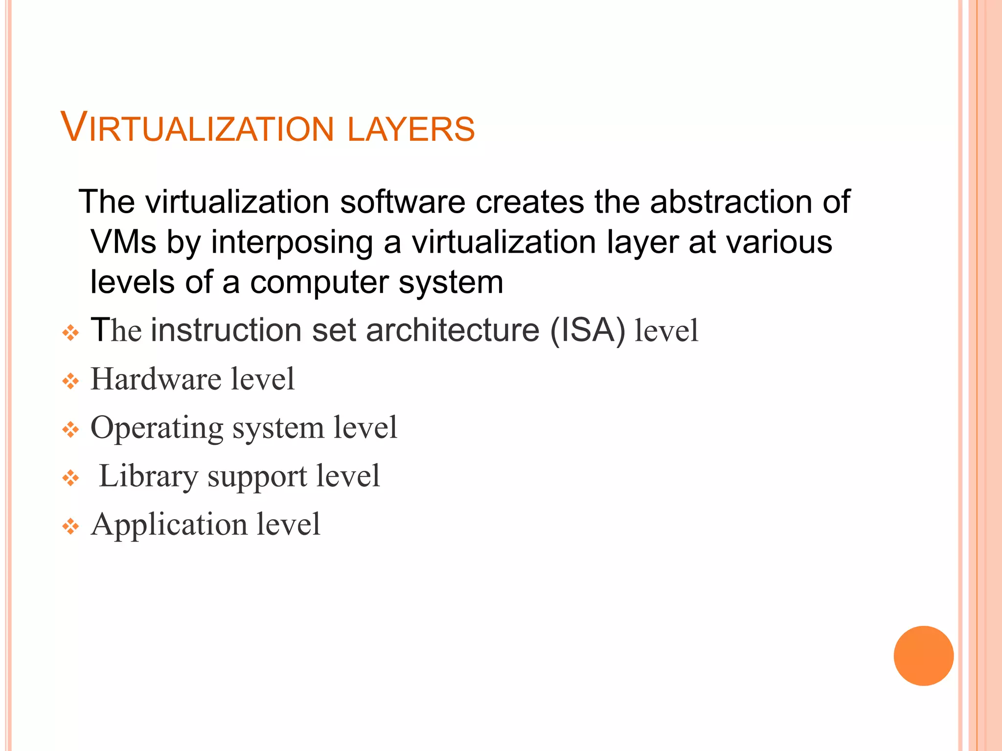 Implementation levels of virtualization | PPTX