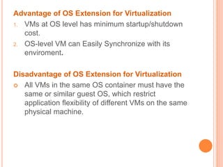 Implementation levels of virtualization | PPTX