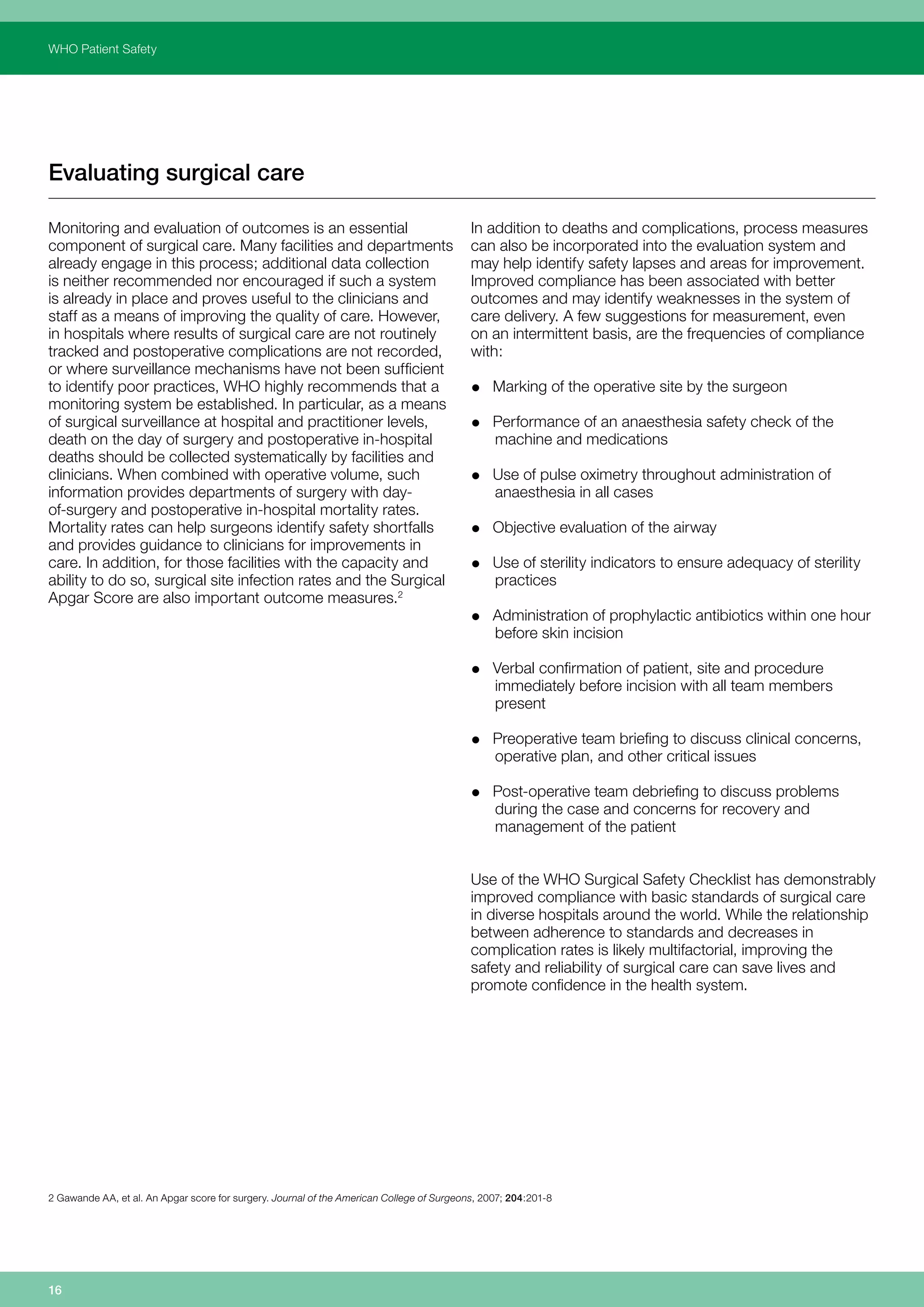 Implementation manual who surgical safety checklist 2009 | PDF