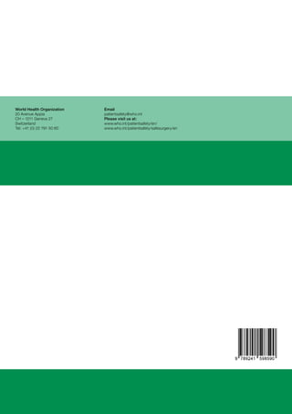 Implementation manual who surgical safety checklist 2009 | PDF