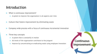 Implementation methods of continuous improvement | PDF