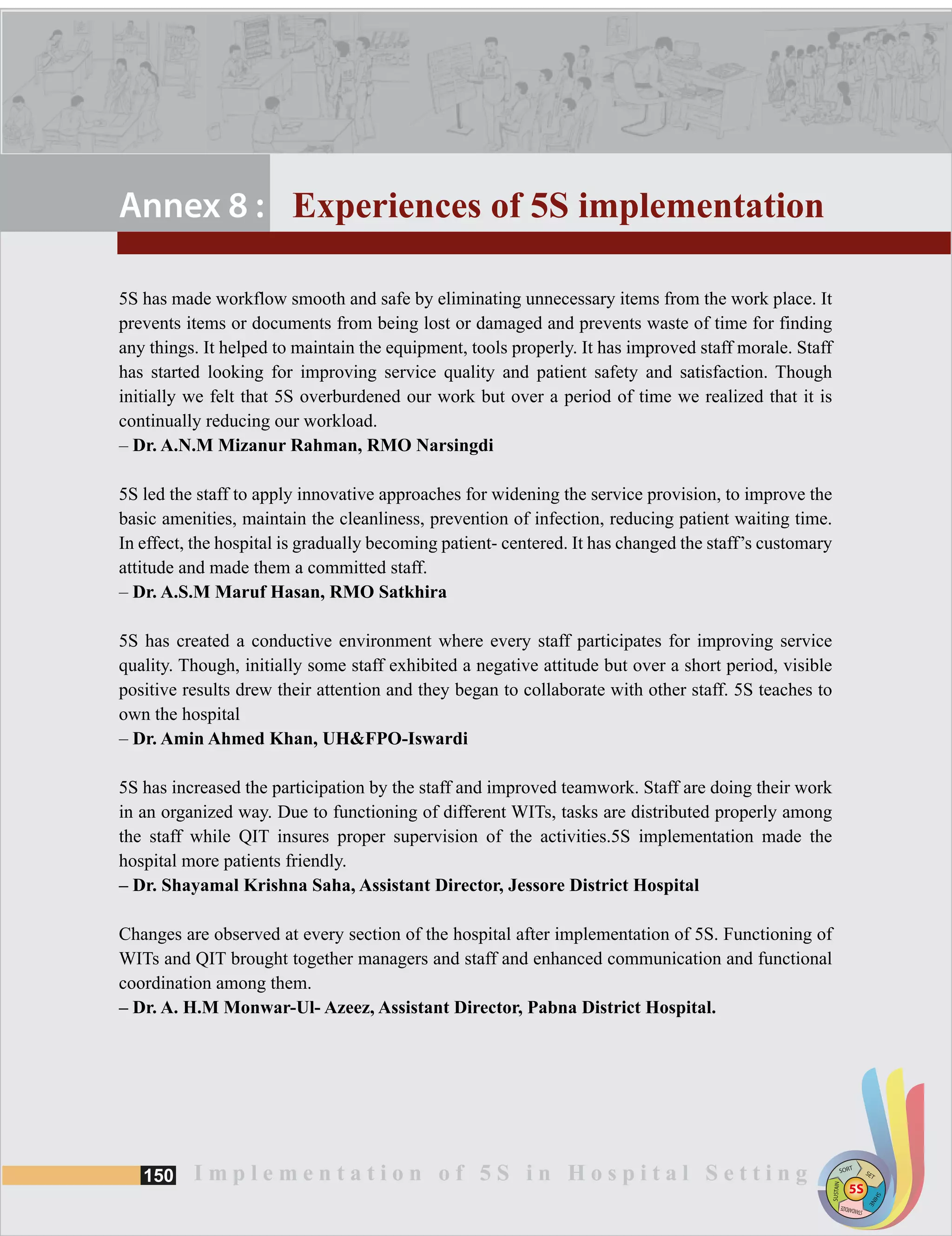 Implementation of 5s in hospital setting - Benchmarking | PDF