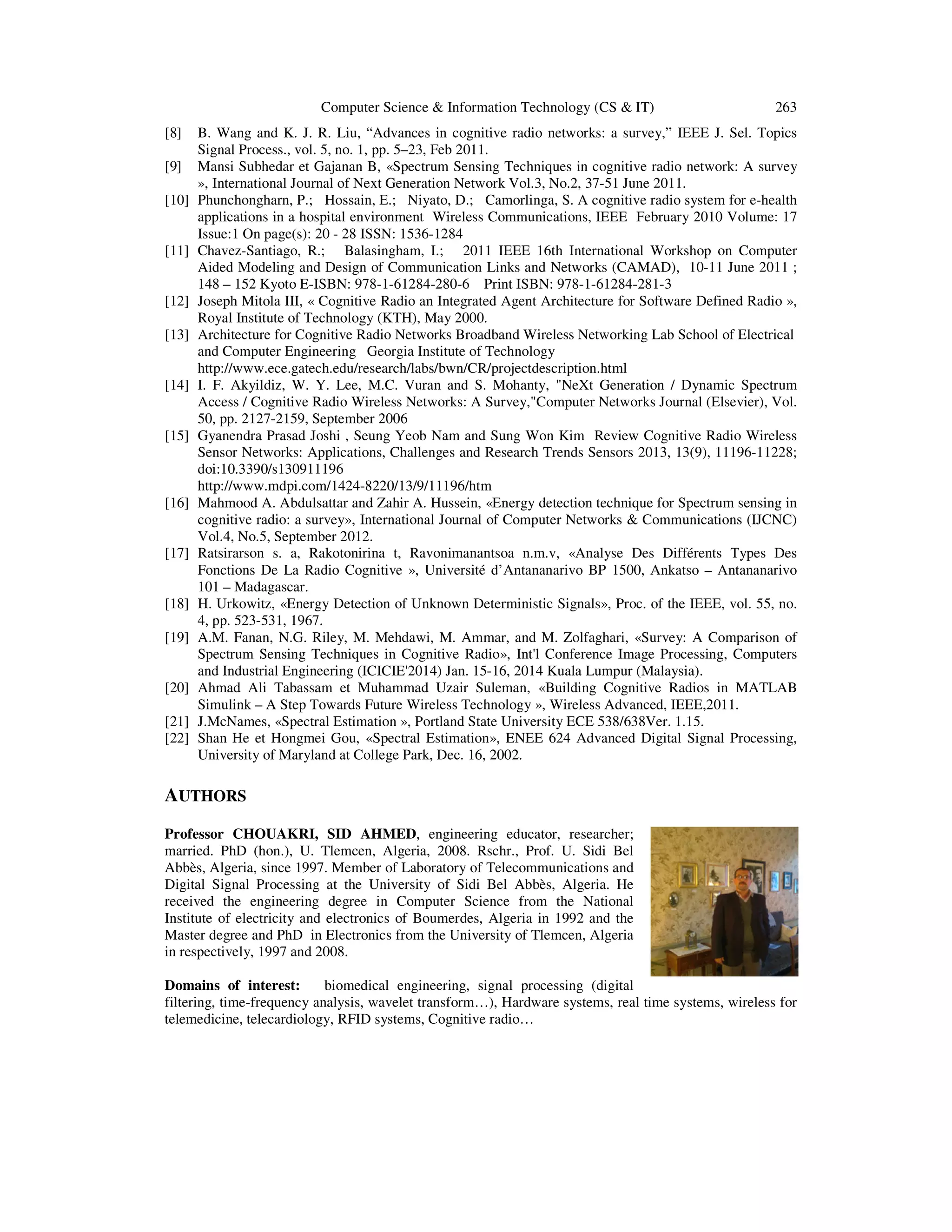 Implementation Of A Bpsk Modulation Based Cognitive Radio System Using 3684