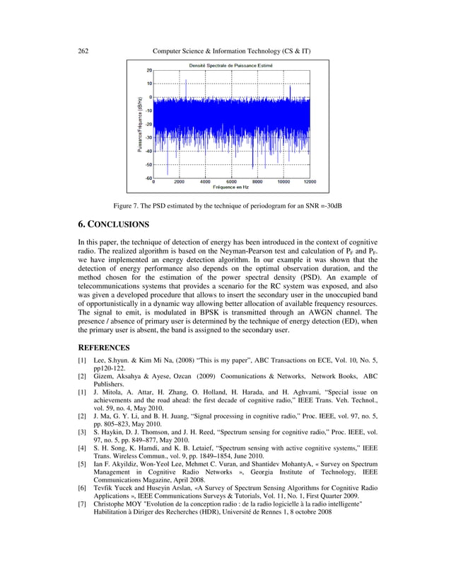 Implementation of a bpsk modulation based cognitive radio system using the energy detection ...