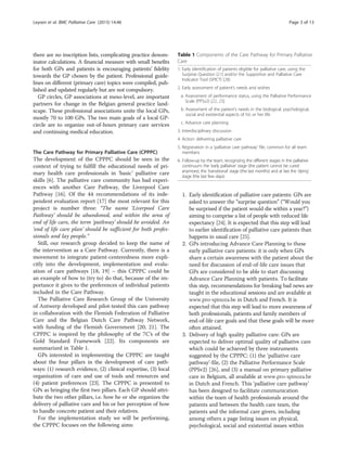 Implementation of a care pathway for primary palliative care - study ...