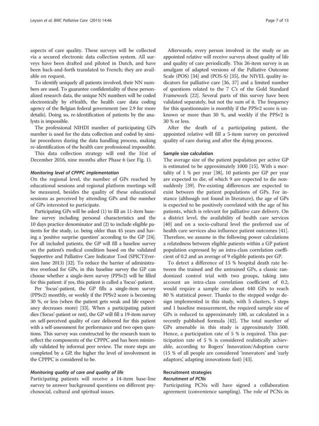 Implementation of a care pathway for primary palliative care - study ...