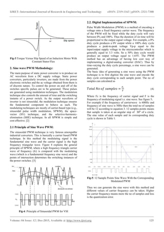 Implementation of ac induction motor control using constant vhz principle and sine wave pwm ...