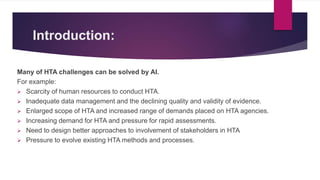 Implementation of Artificial Intelligence Health Technologies & HTA.pptx
