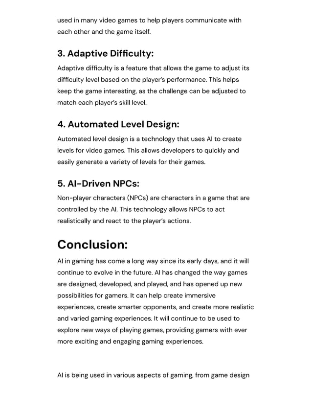 Implementation of Artificial Intelligence in Gaming.pdf