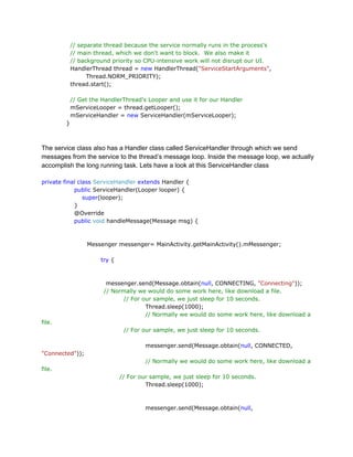 Implementation of a state machine for a longrunning background task in android service | PDF
