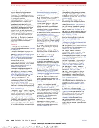 Implementation of a value driven outcomes program to identify high variability in clinical costs ...