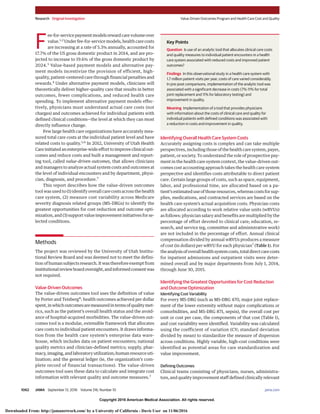 Implementation of a value driven outcomes program to identify high variability in clinical costs ...