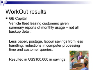 Implementing a Work Out Program Using The General Electric Approach ...