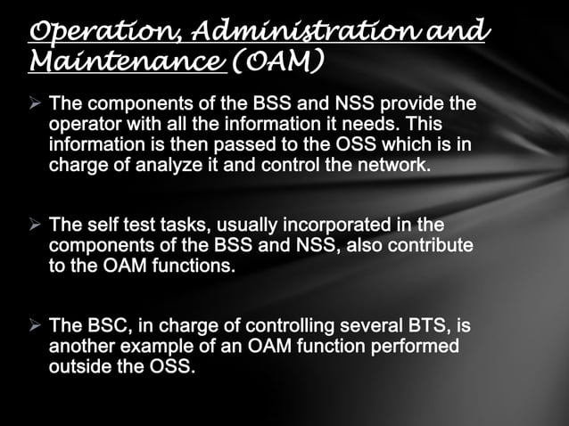 Implementation Of Bss And Nss In Mobile Communication Ppsx