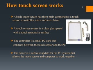 Implementation of capacitive touch screen in smart devices | PPTX