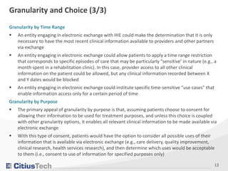 Implementation of Consent in Health Information Exchange (HIE) | PPT