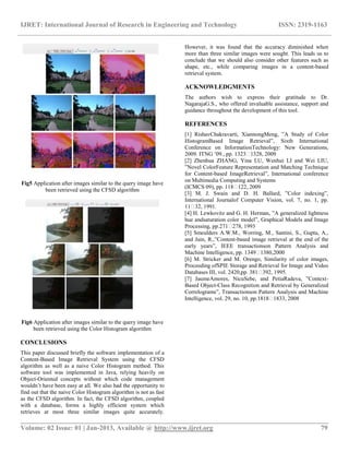 Implementation of content based image retrieval using the cfsd algorithm | PDF