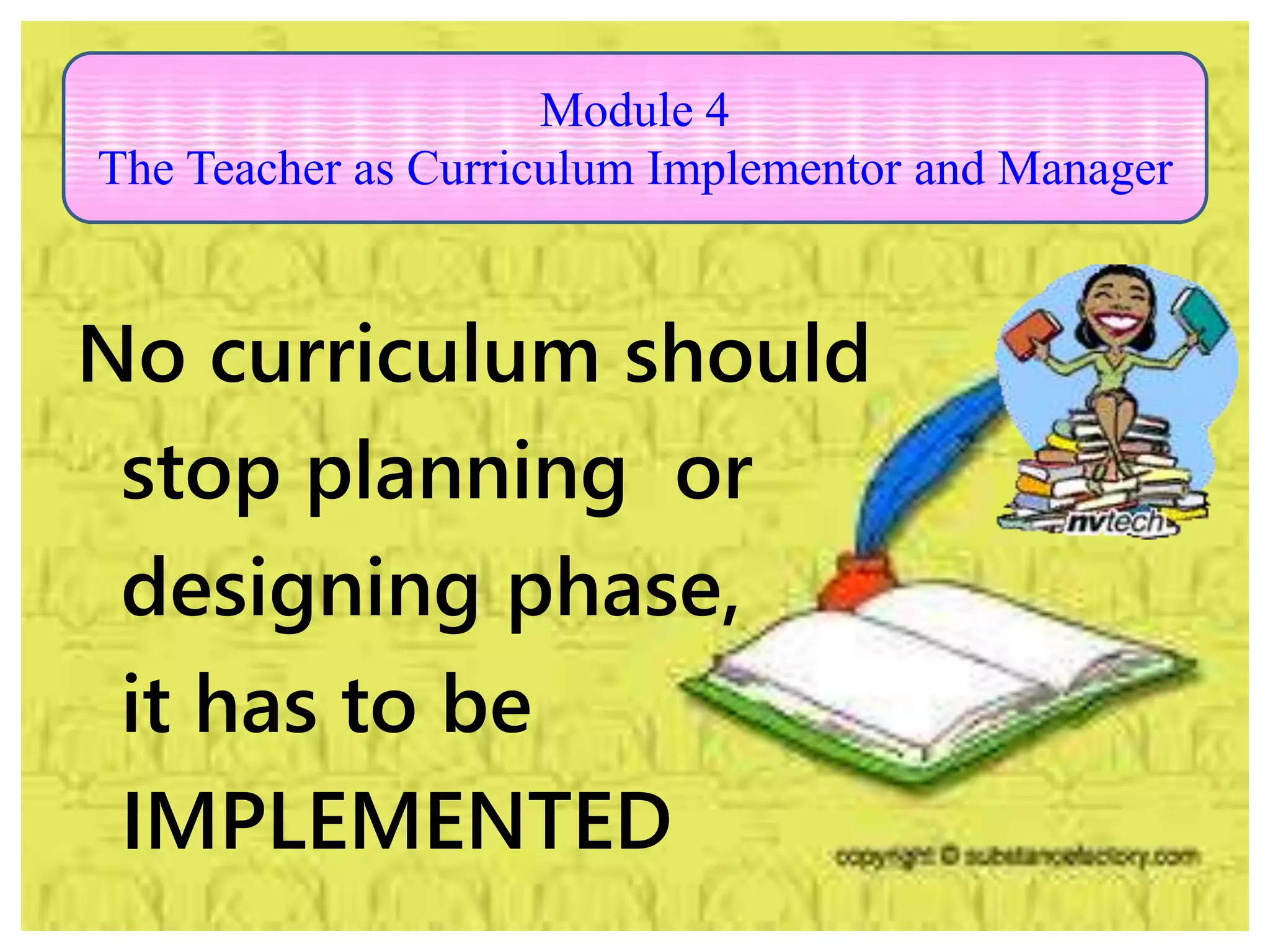 Implementation of curriculum | PPTX