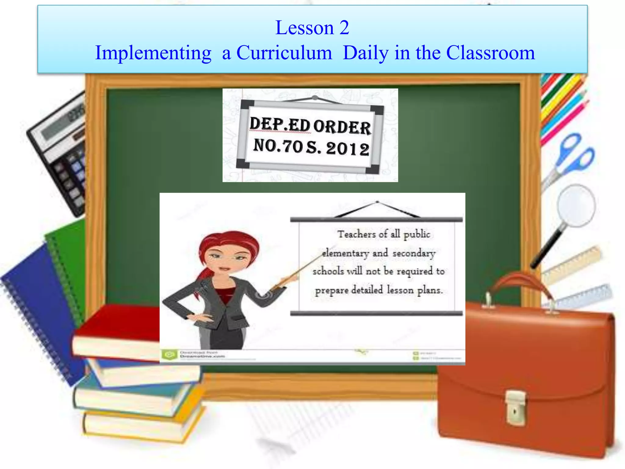 Implementation of curriculum | PPTX