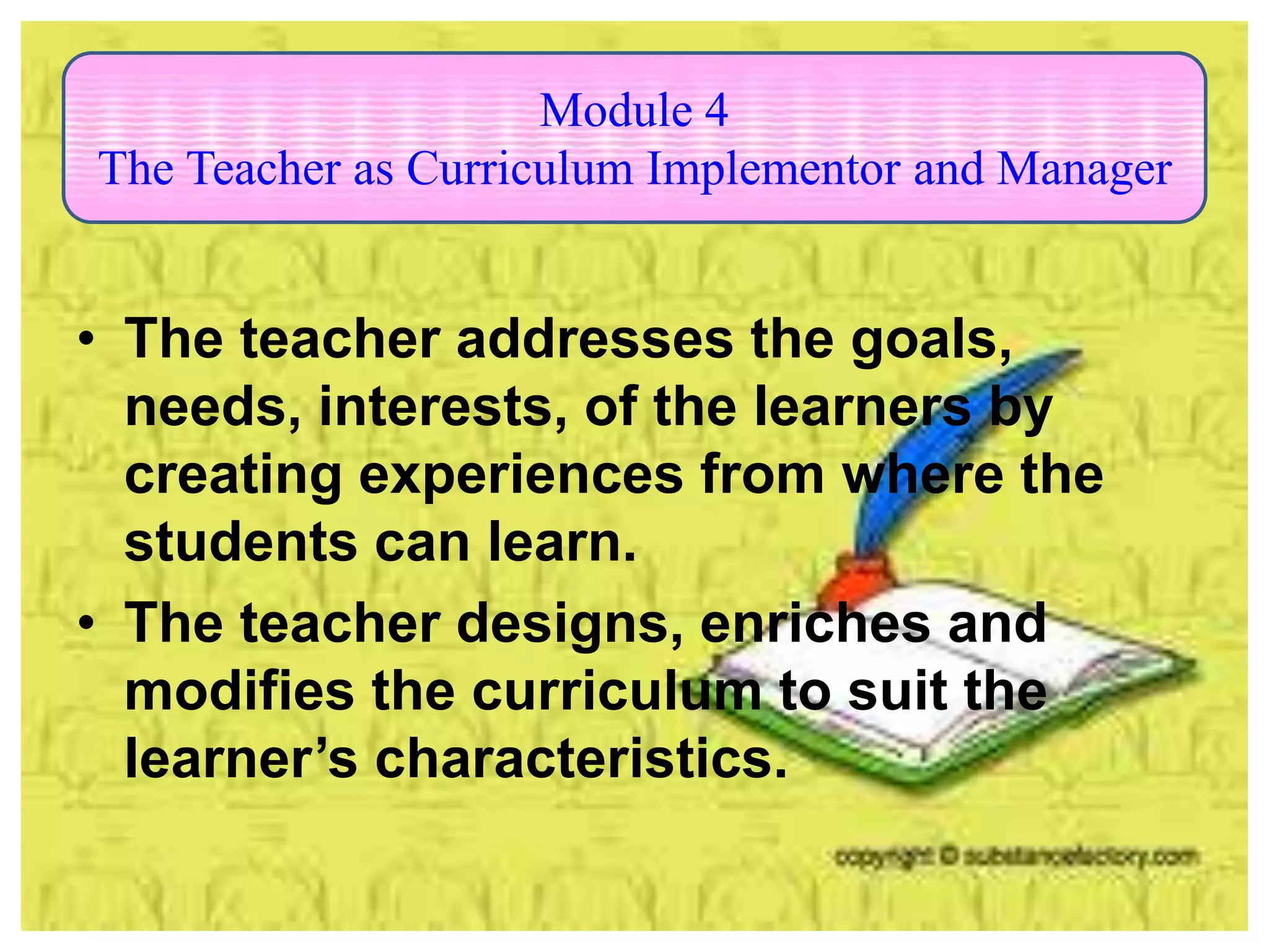 Implementation of curriculum | PPTX