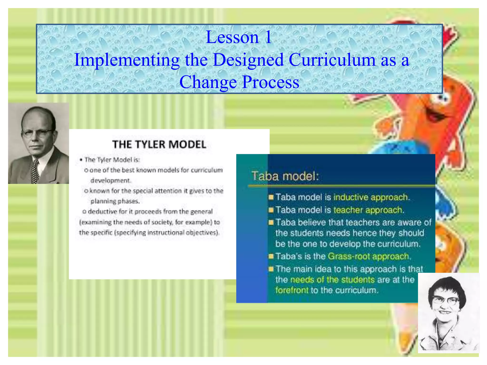 Implementation of curriculum | PPTX