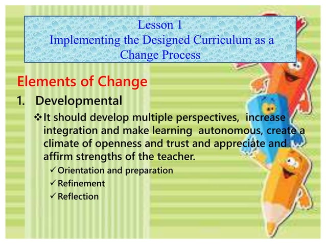 Implementation of curriculum | PPTX