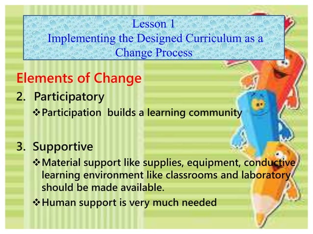 Implementation of curriculum | PPTX