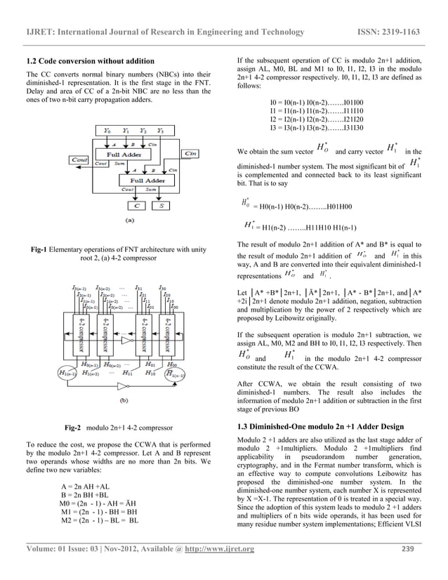 Implementation Of Cyclic Convolution Based On Fnt Pdf