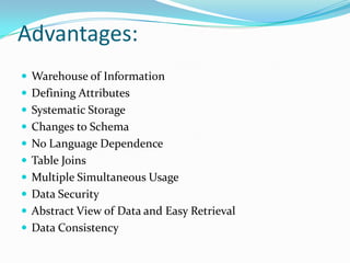 Implementation of dbms | PPT