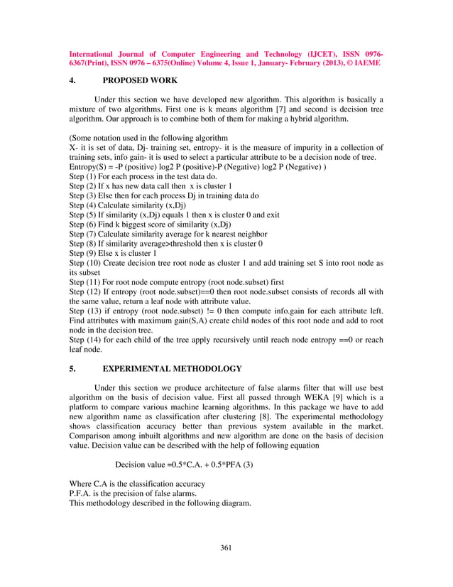Implementation Of Decision Tree Algorithm After Clustering Through Weka