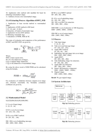 Implementation of digital image watermarking techniques using dwt and dwt svd method | DOCX