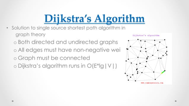 Implementation of dijsktra’s algorithm in parallel | PPT