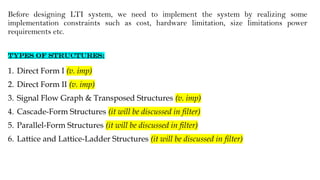 IMPLEMENTATION OF DISCRETE-TIME SYSTEMS (1).pptx