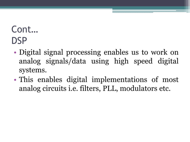 Implementation Of Dsp Algorithms On Fpga Ppt