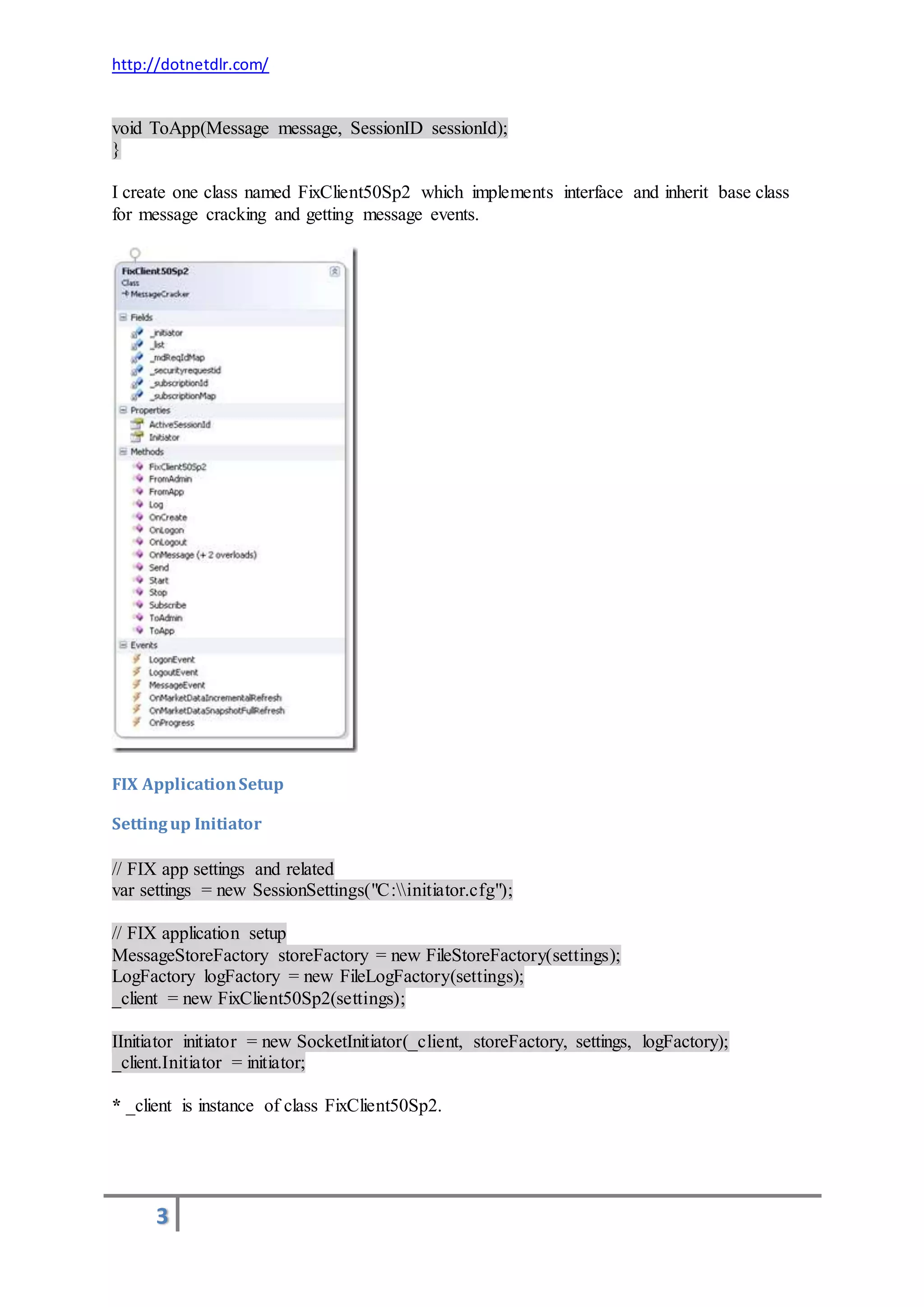 Implementation of fix messages for fix 5.0 sp2 and fixt1.1 specification | PDF