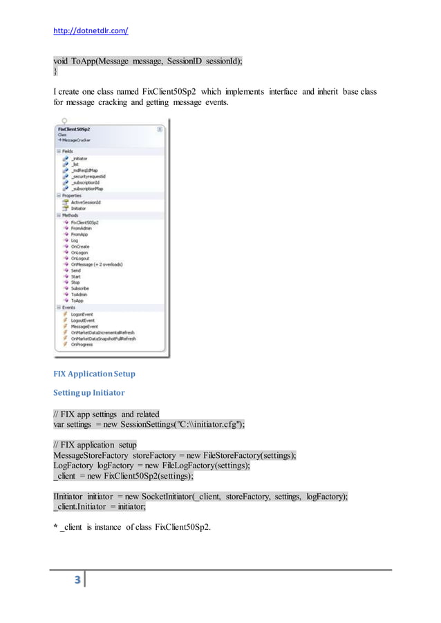 Implementation Of Fix Messages For Fix 50 Sp2 And Fixt11