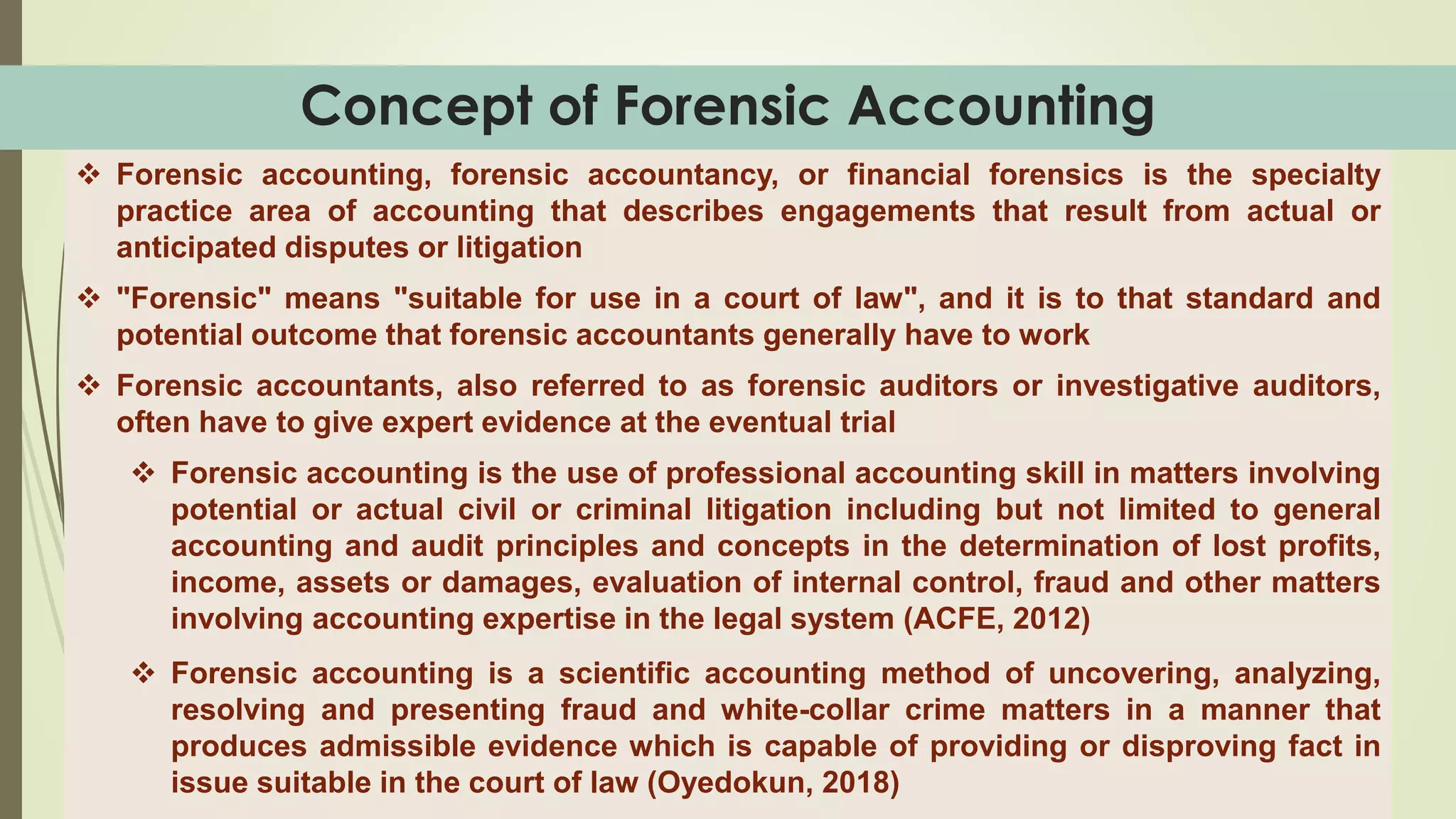 IMPLEMENTATION OF FORENSIC ACCOUNTING ON FRAUD DETECTION: CASE STUDY OF ...