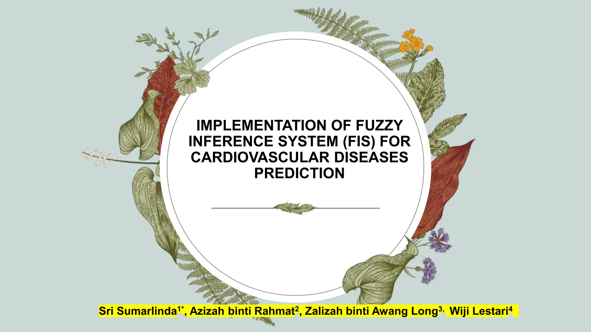 IMPLEMENTATION OF FUZZY INFERENCE SYSTEM (FIS).pptx