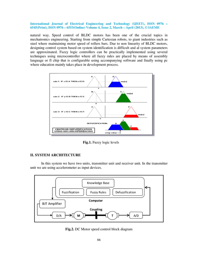 Implementation of fuzzy logic using mems accelerometer for controlling bldc | PDF | Internet of ...