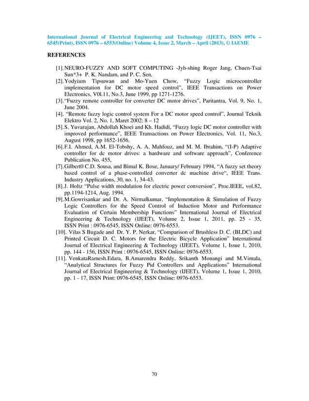 Implementation Of Fuzzy Logic Using Mems Accelerometer For Controlling Bldc Pdf Internet Of