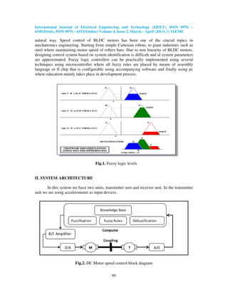Implementation of fuzzy logic using mems accelerometer for controlling bldc | PDF