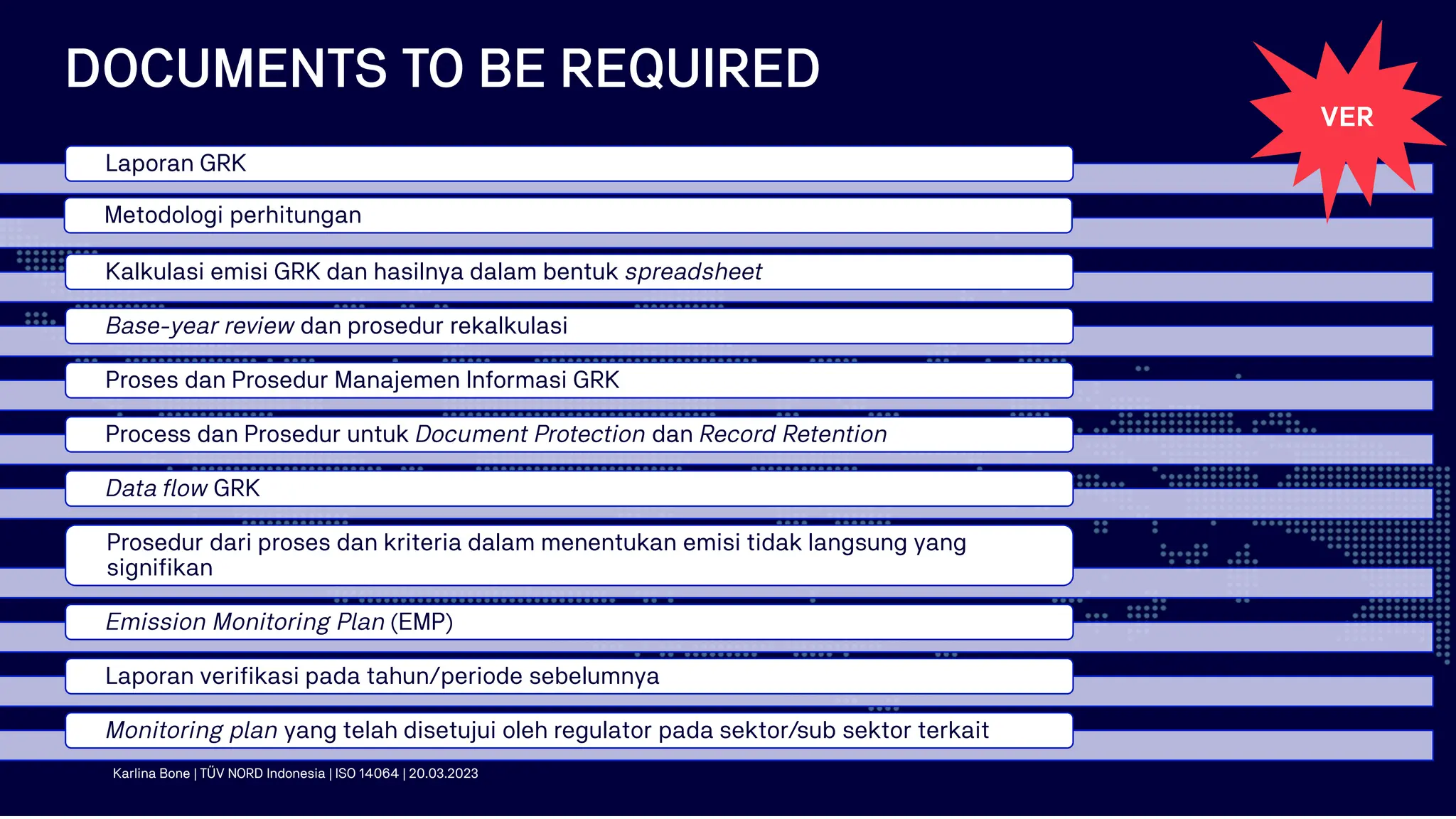 Implementation of GHG Accounting Standard and It's Ver-Val Process_TUV ...