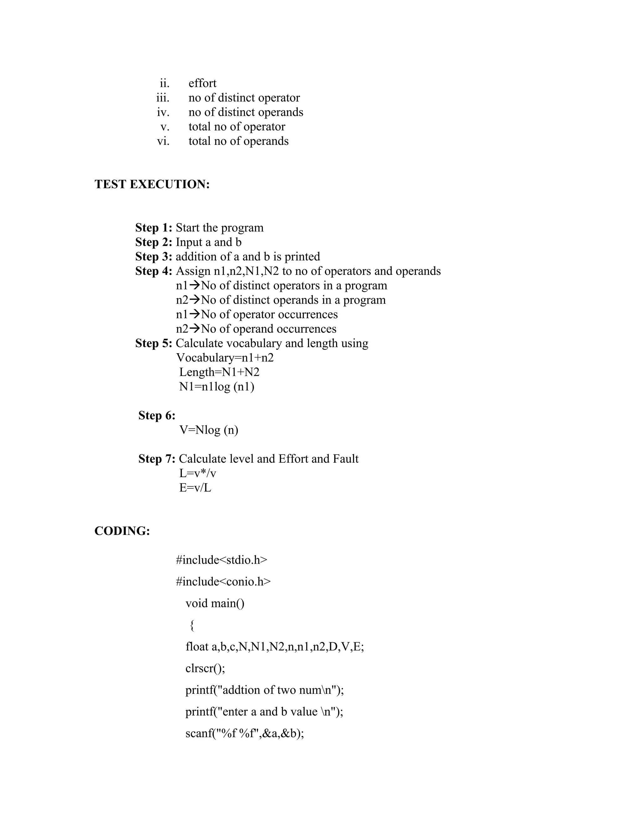 Implementation of halstead | PDF