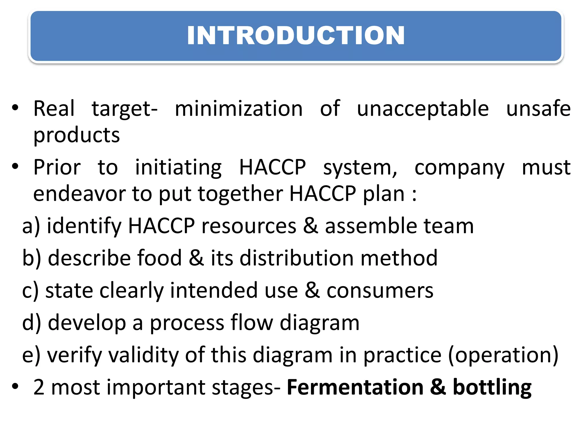 Implementation of hazard analysis critical control point ( | PPTX